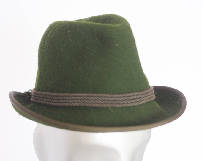 Oktoberfest German Hat Bavarian Hat Men's Fedora Size Small Green Hat ...