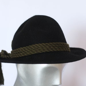 Oktoberfest German Hat Bavarian Hat Men's Fedora Size Small 56 Black ...