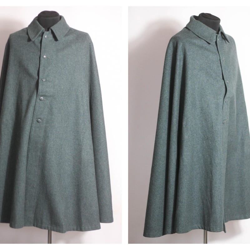 Wool Cape Coat - Etsy