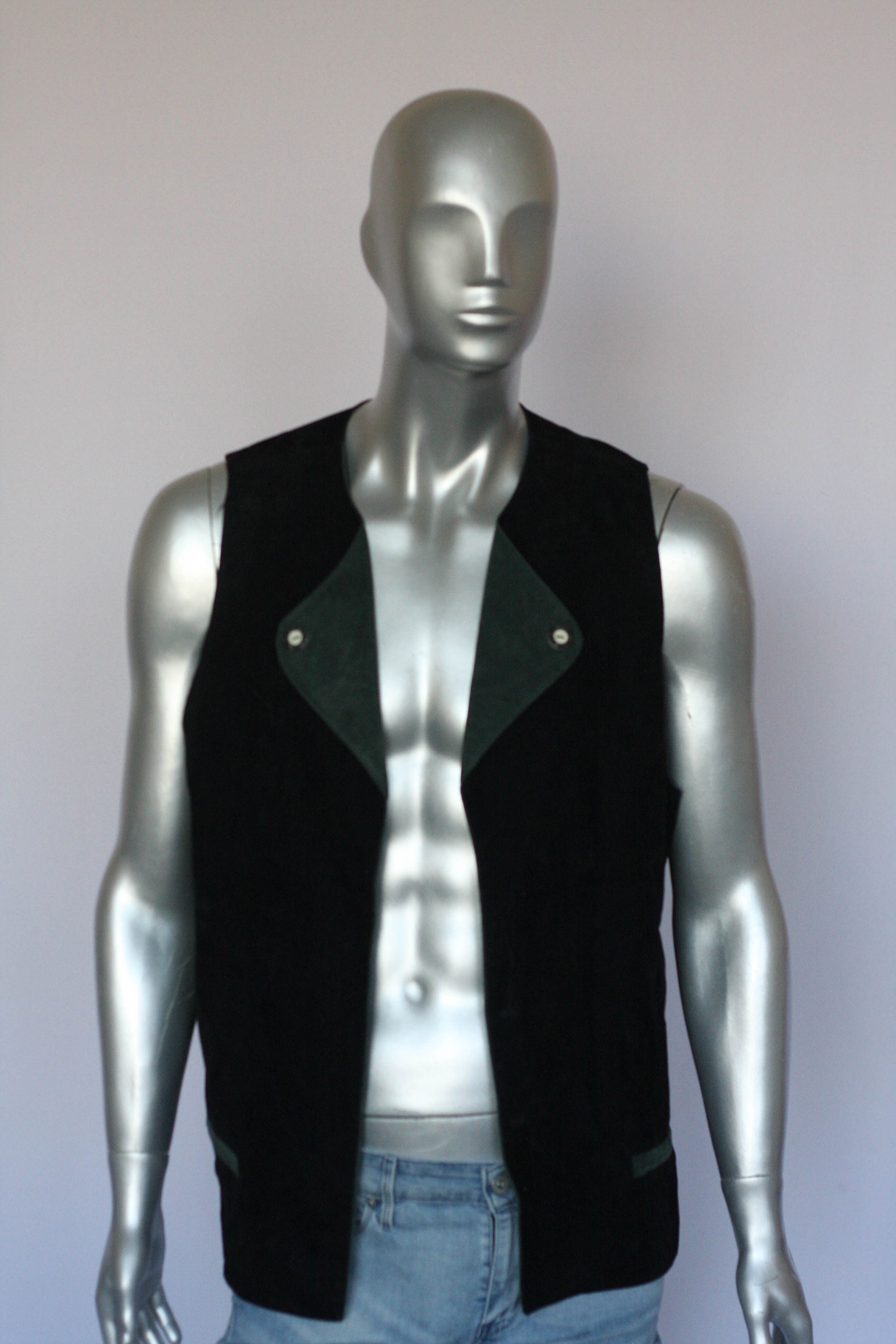 Vintage Faux Suede Leather National Vest German Vest Alpine - Etsy