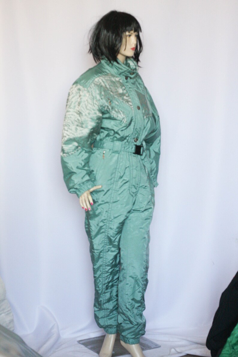 Vintage Turquoise Suit Ski Siut Womens Suit Snow Suit Winter - Etsy