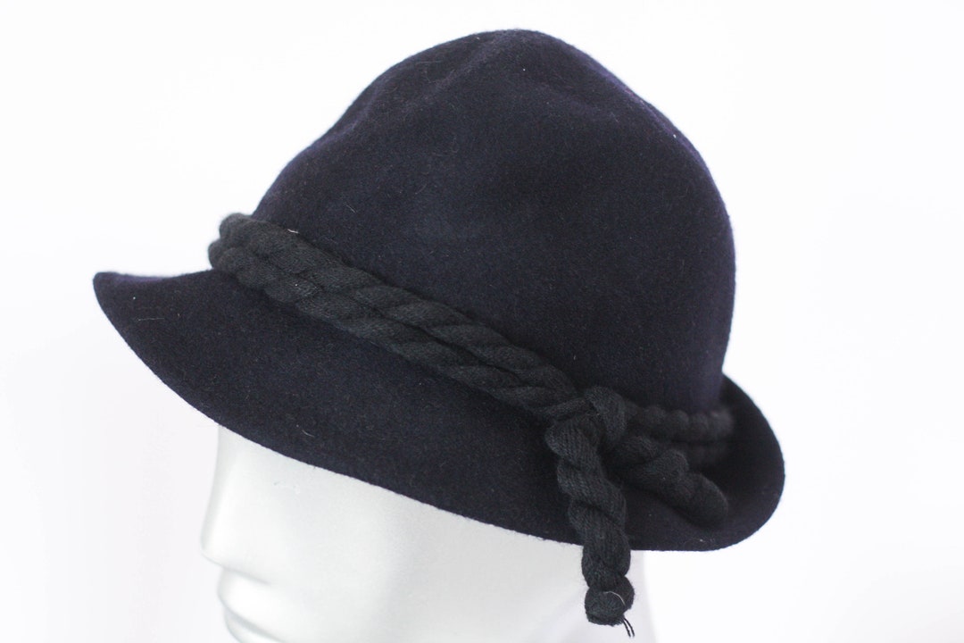 Oktoberfest German Hat Bavarian Hat Men's Fedora Size Small 56 Black ...