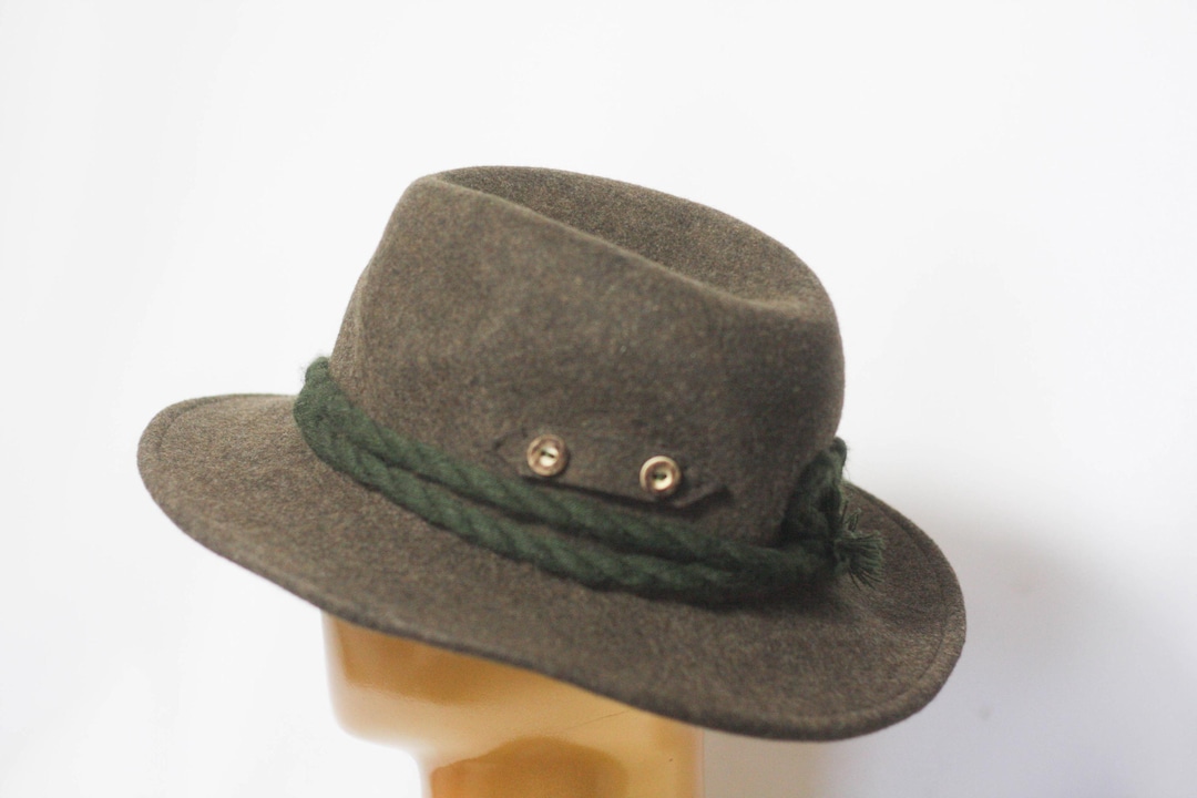 Oktoberfest German Hat Bavarian Hat Men's Fedora Size XS Brown Hat Felt ...