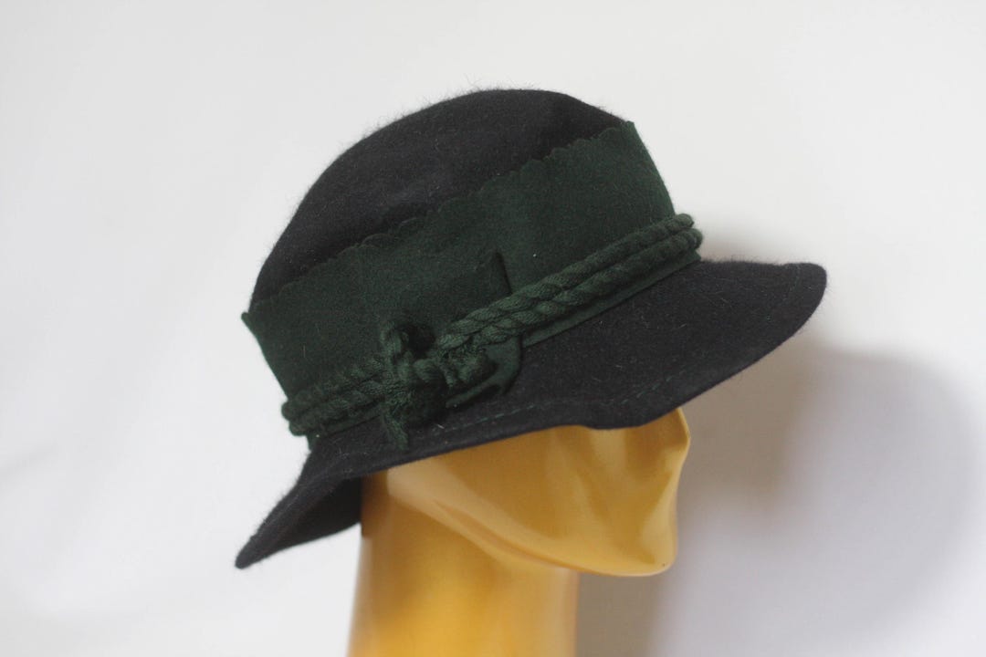 Oktoberfest German Hat Bavarian Hat Men's Fedora Size Small Black%green ...
