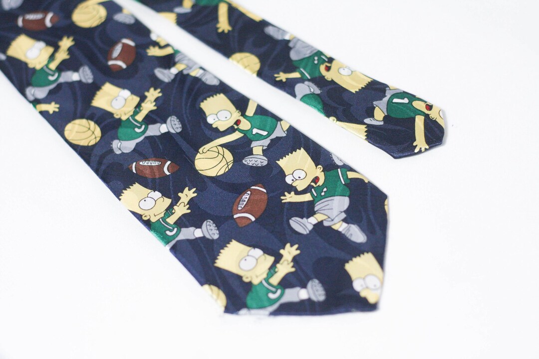Simpsons Tie Cartoon Tie 90s Tie Novelty Tie Collectible Tie Bart ...
