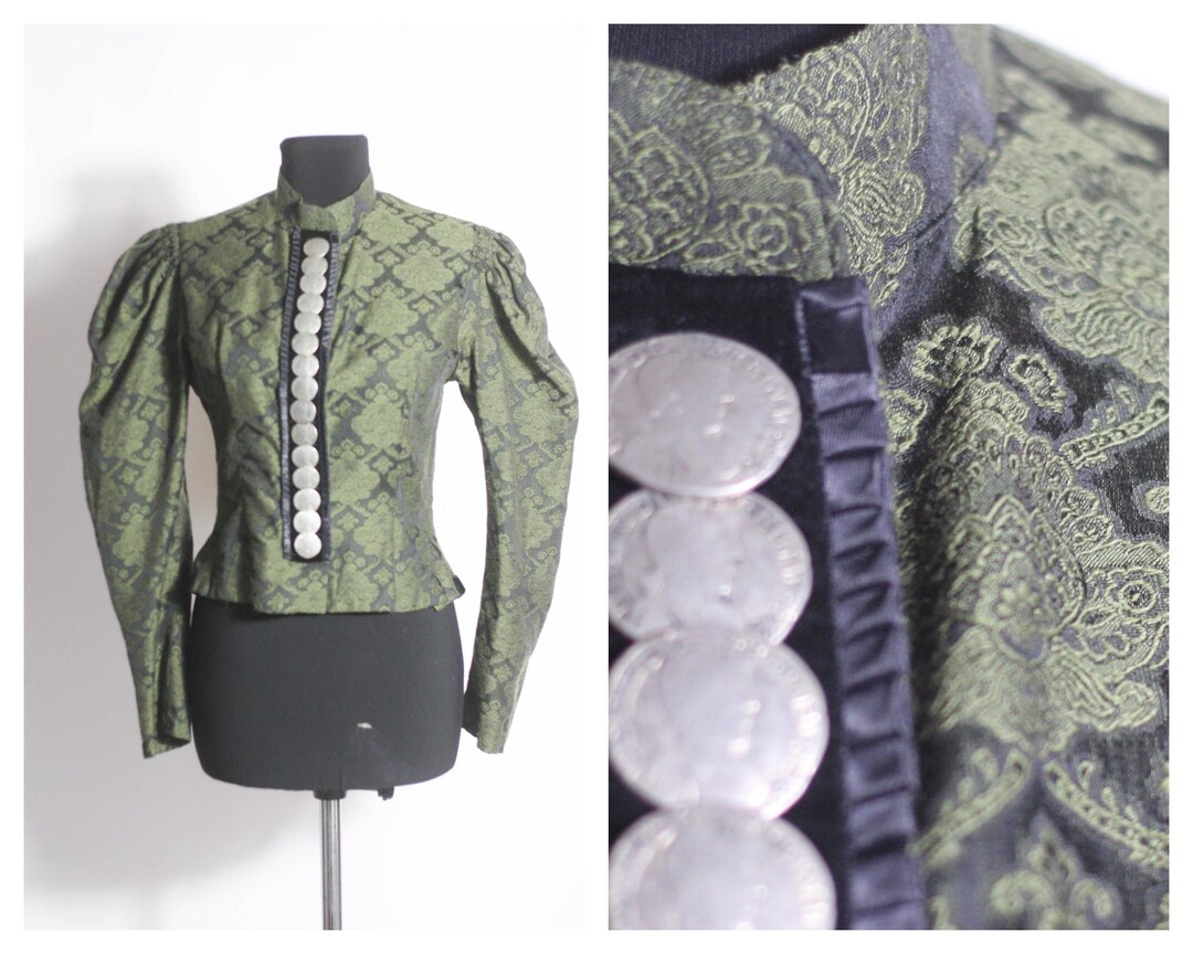 Rare Victorian Blazer Short Blazer Corset Jacket Plaid Blazer Womens ...