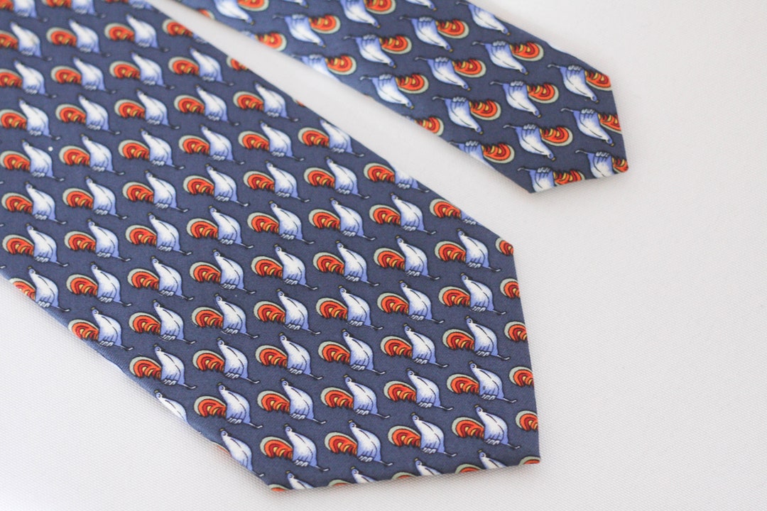 Pheasant Tie Men's Tie Hunting Tie Bird Tie Nature Print Bird Print ...