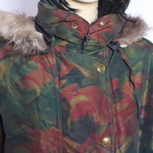 Vintage Abstract Winter Coat Warm Jacket Shell Coat Womens Ski Jacket ...