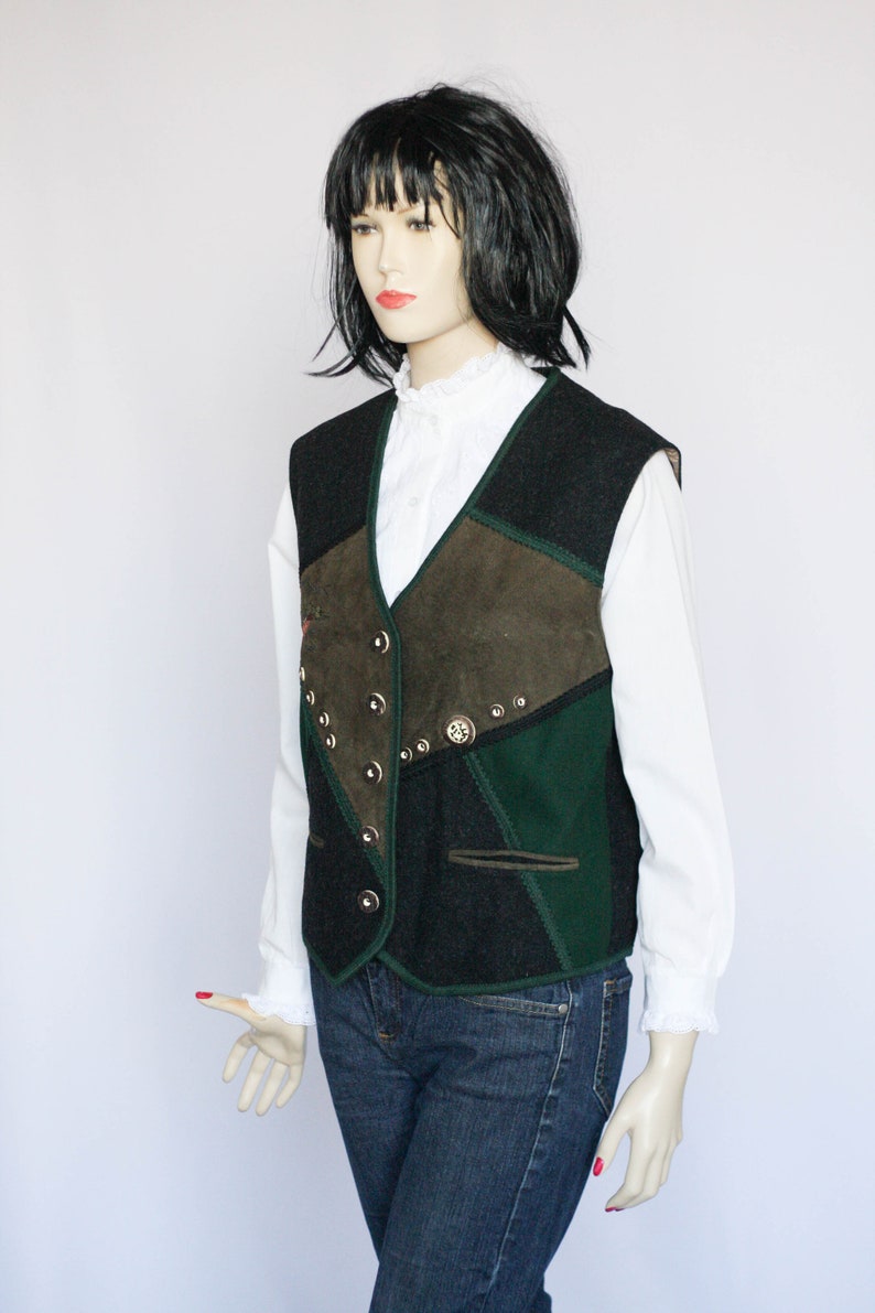 Vintage National Vest Wool Vest German Vest Alpine Vest - Etsy
