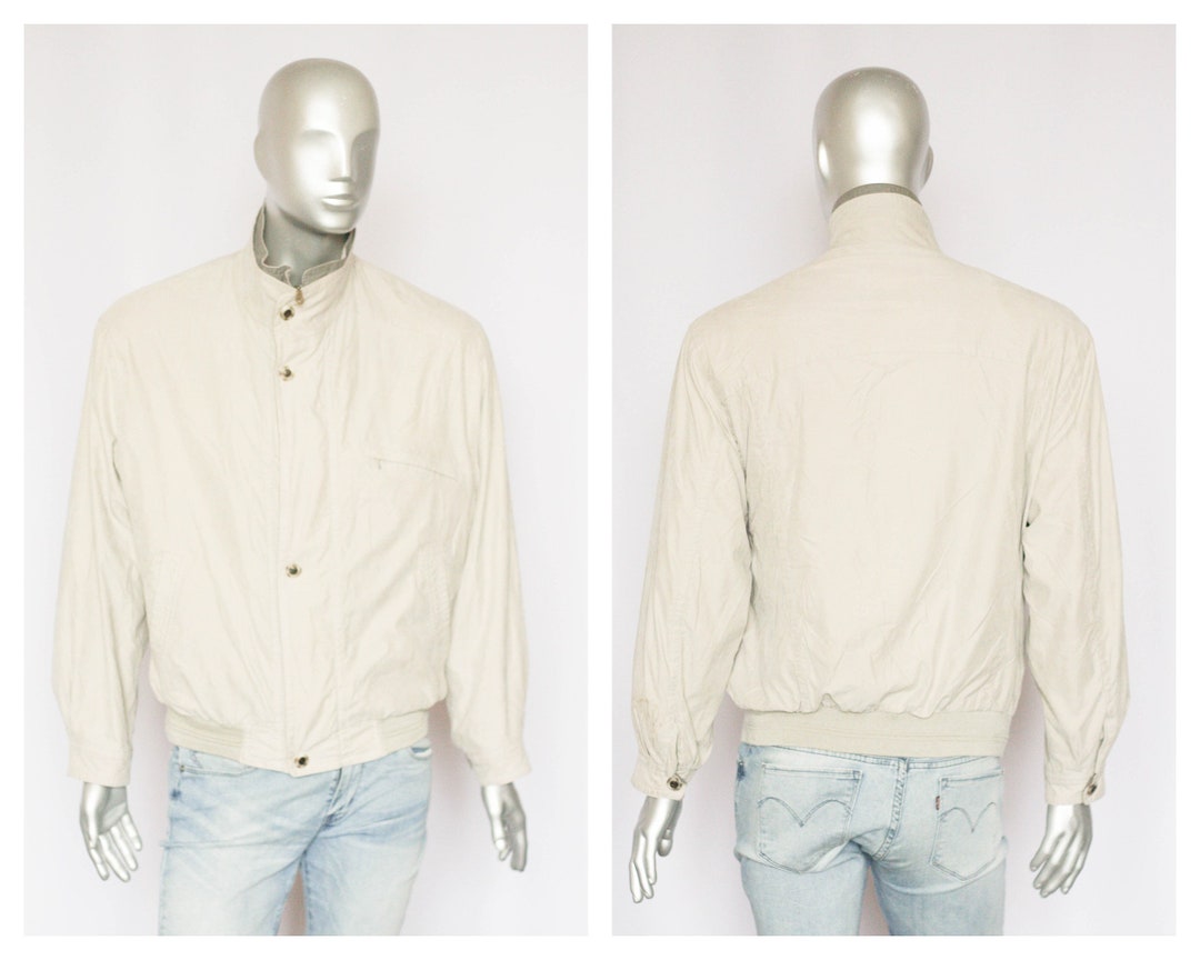 Vintage Autumn Coat Spring Jacket Men's Jacket Gray Jacket Casual ...