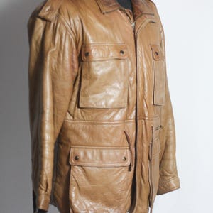 Vintage Smooth Leather Jacket Mens Jacket Leather Jacket Genuine ...