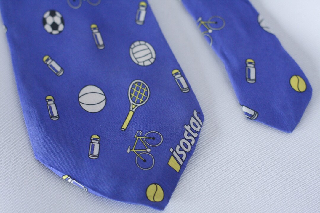 Sport Tie Ball Tie Sport Accessories Print Mens Tie Vintage Tie Blue ...