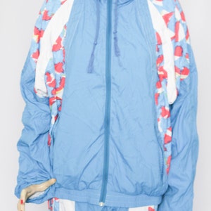 Blue Track Suit Womens Sport Suit Ladies Windbreaker Track Jacket Track ...