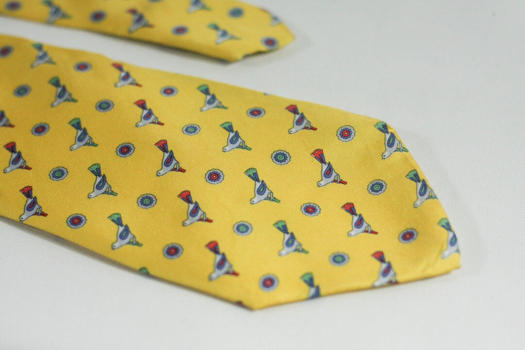Pheasant Tie Men's Tie Hunting Tie Bird Tie Nature Print Bird Print ...