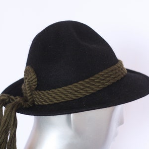 Oktoberfest German Hat Bavarian Hat Men's Fedora Size Small 56 Black ...