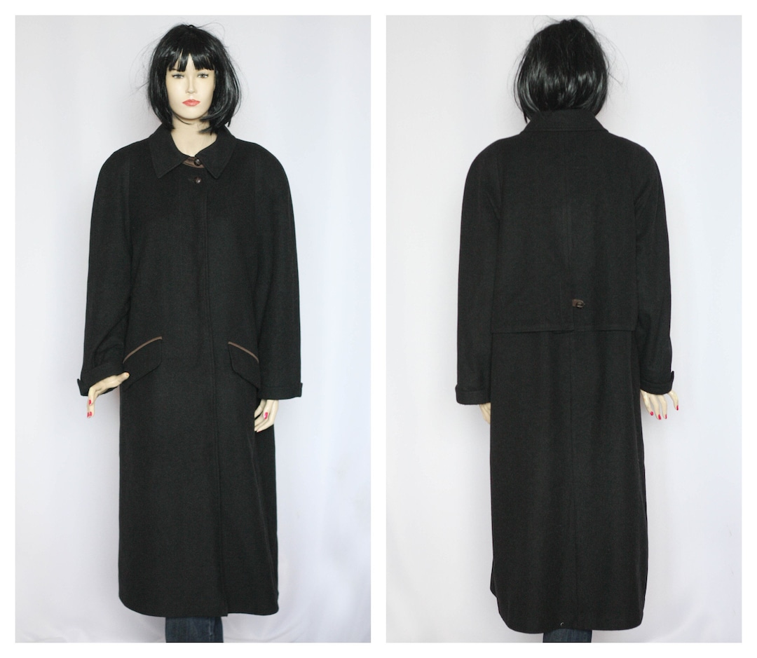 Alpaca Wool Vintage Coat Winter Coat Long Coat Warm Coat Retro Coat ...