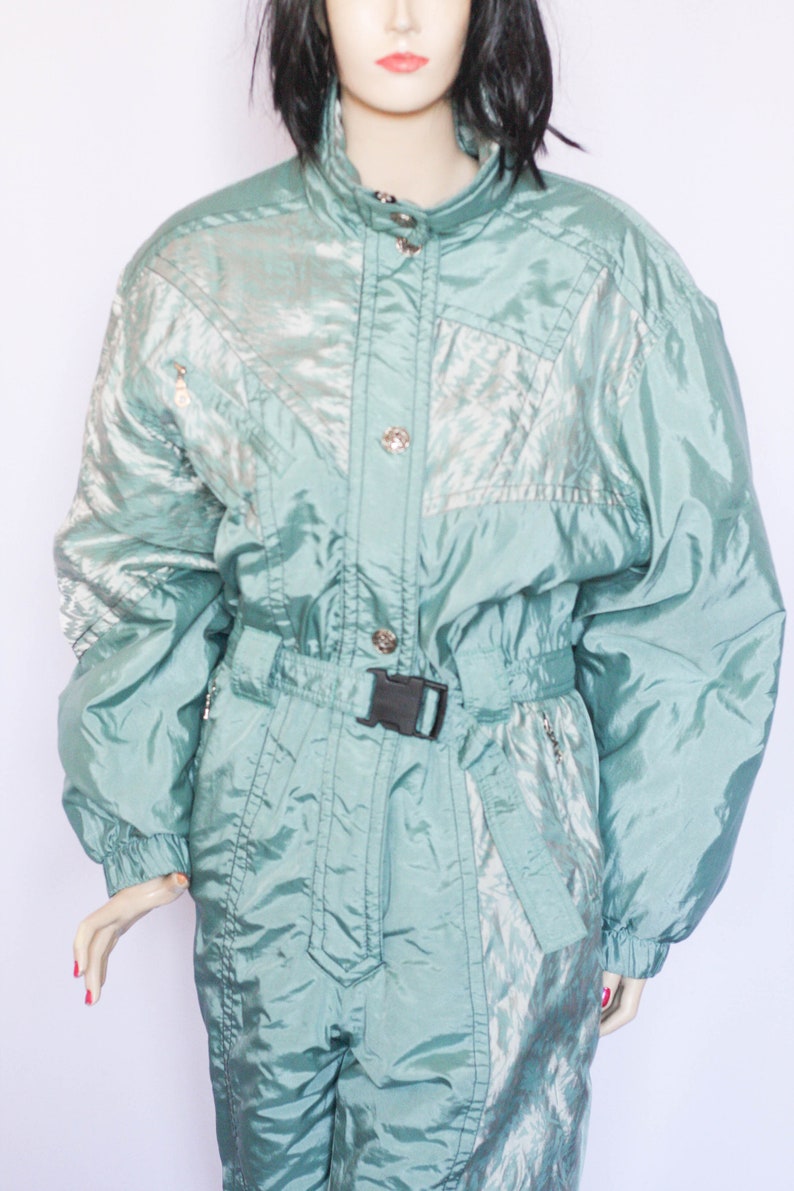 Vintage Turquoise Suit Ski Siut Womens Suit Snow Suit Winter - Etsy