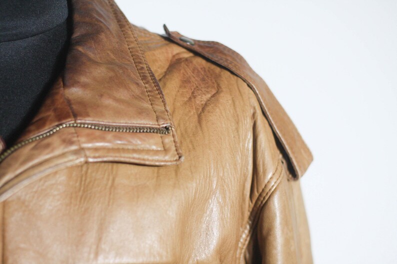 Vintage Smooth Leather Jacket Mens Jacket Leather Jacket Genuine ...