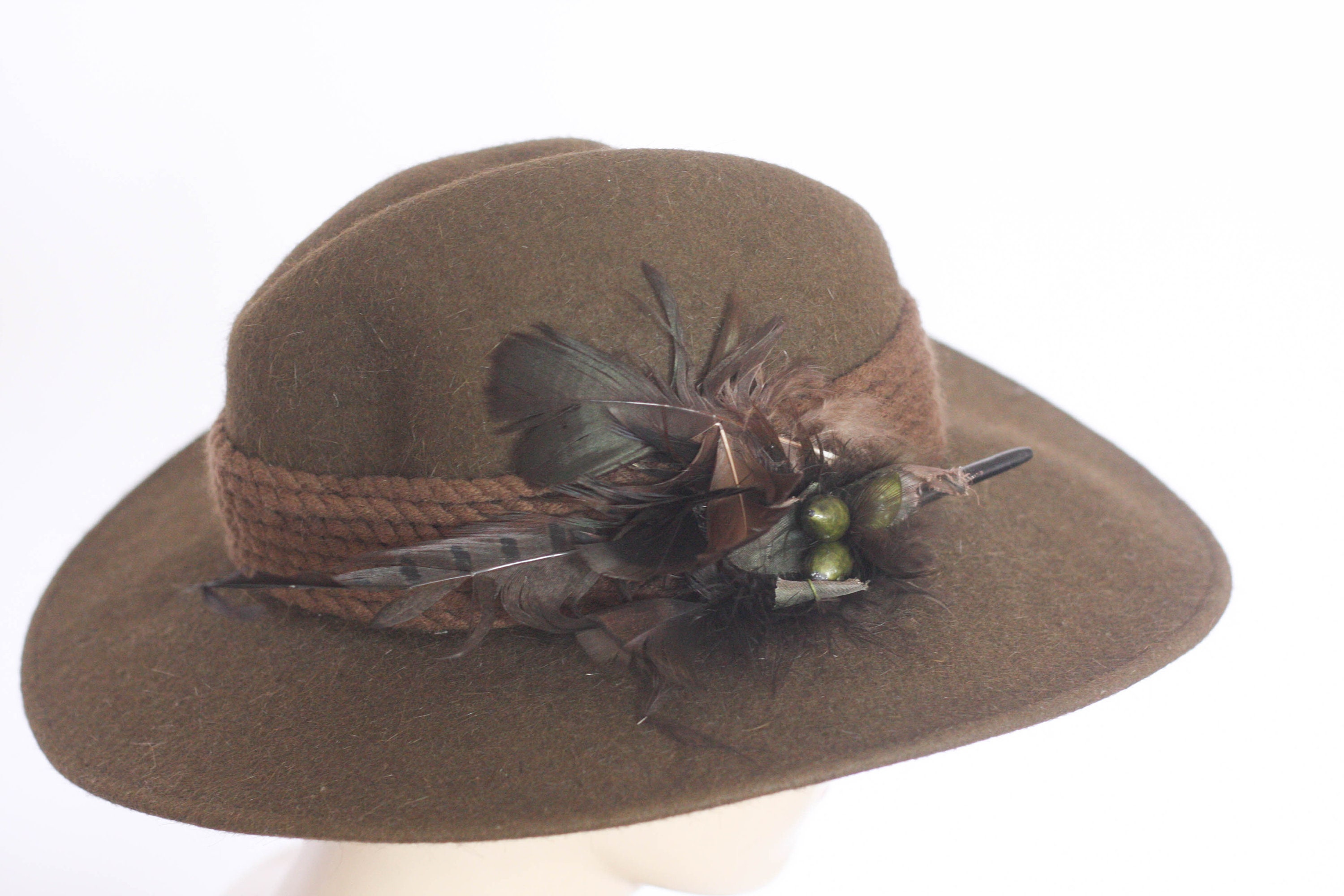 Oktoberfest German Hat Bavarian Hat Womens Fedora Size Medium - Etsy