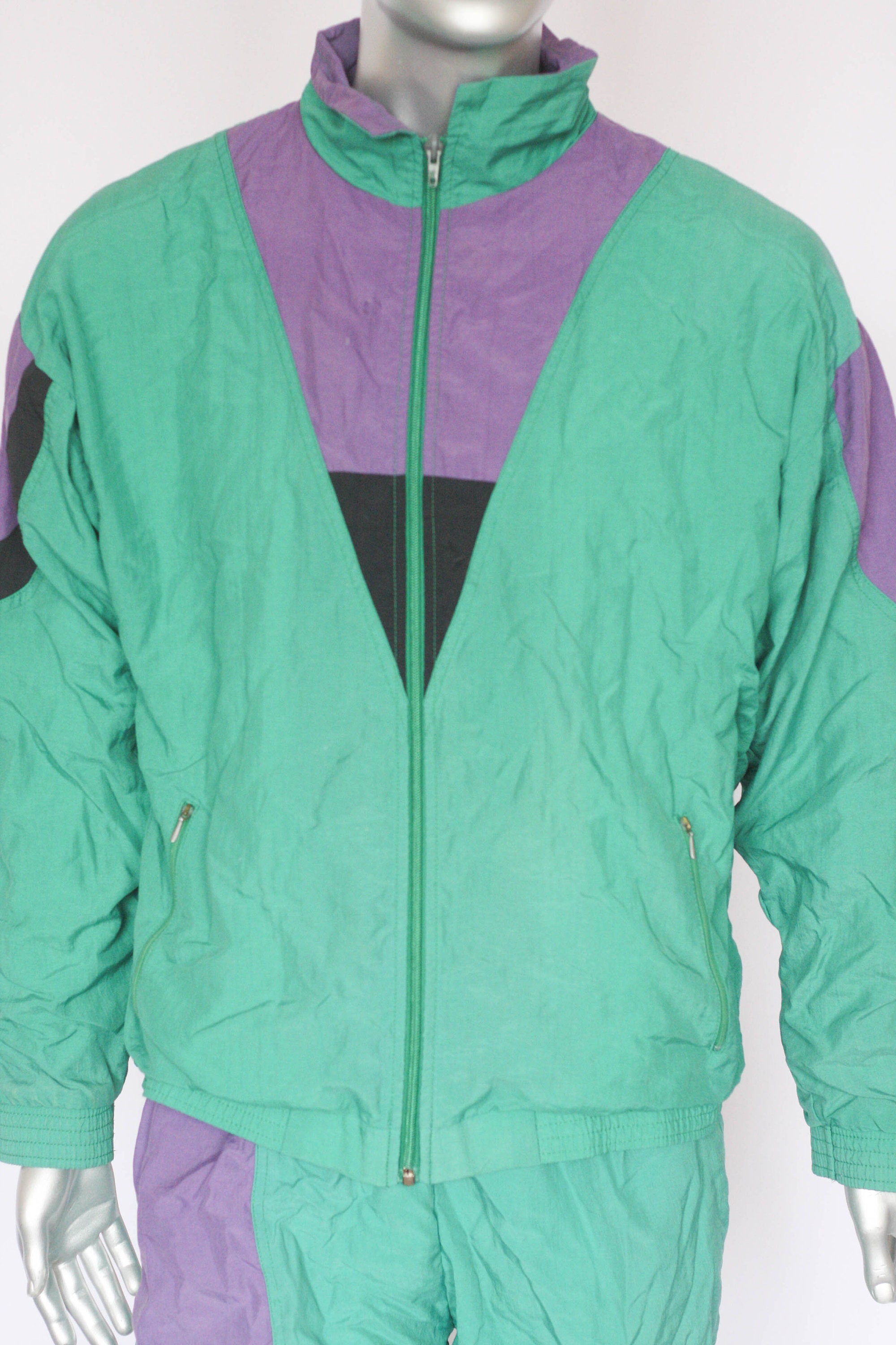 Vintage Track Suit Womens Sport Suit Green Suit Mens - Etsy