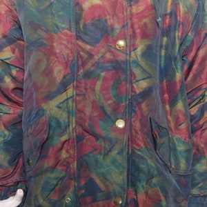 Vintage Abstract Winter Coat Warm Jacket Shell Coat Womens Ski Jacket ...