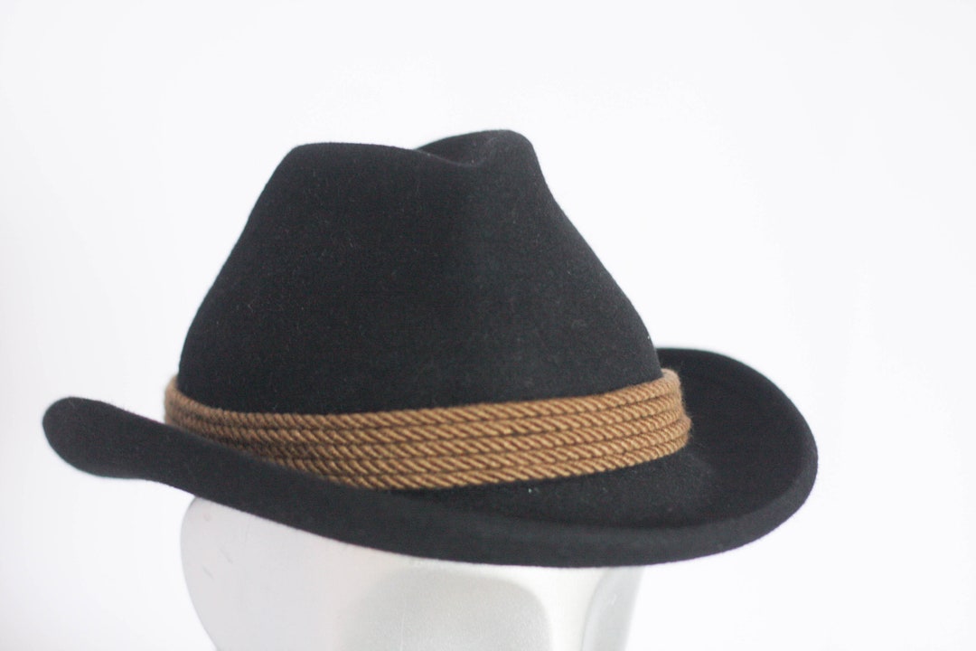 Oktoberfest German Hat Bavarian Hat Men's Fedora Size Small 56 Black ...