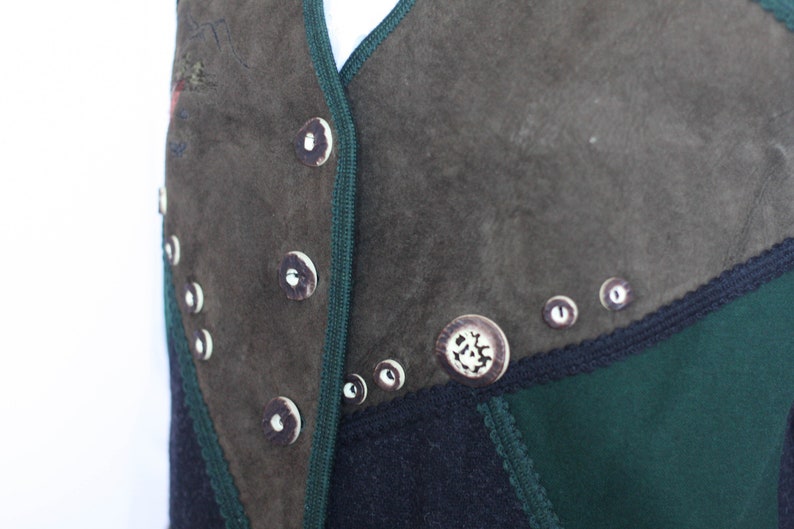 Vintage National Vest Wool Vest German Vest Alpine Vest - Etsy