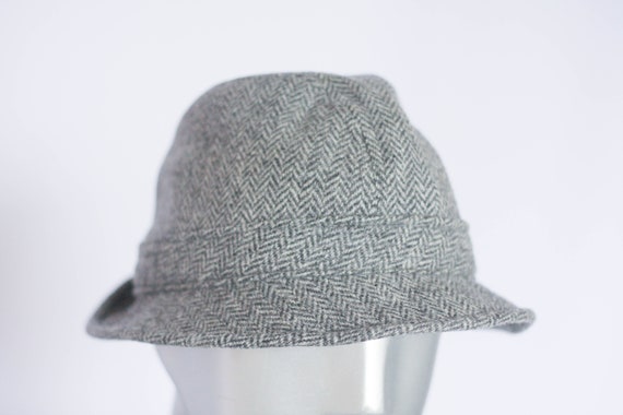 British Herrinbone hat Wool fedora Men's fedora Vinta… - Gem