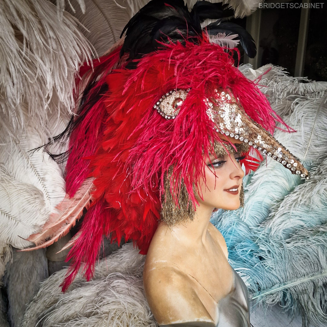 Elegant Vintage Paradise Bird Headdress: A Rare Gem From the - Etsy