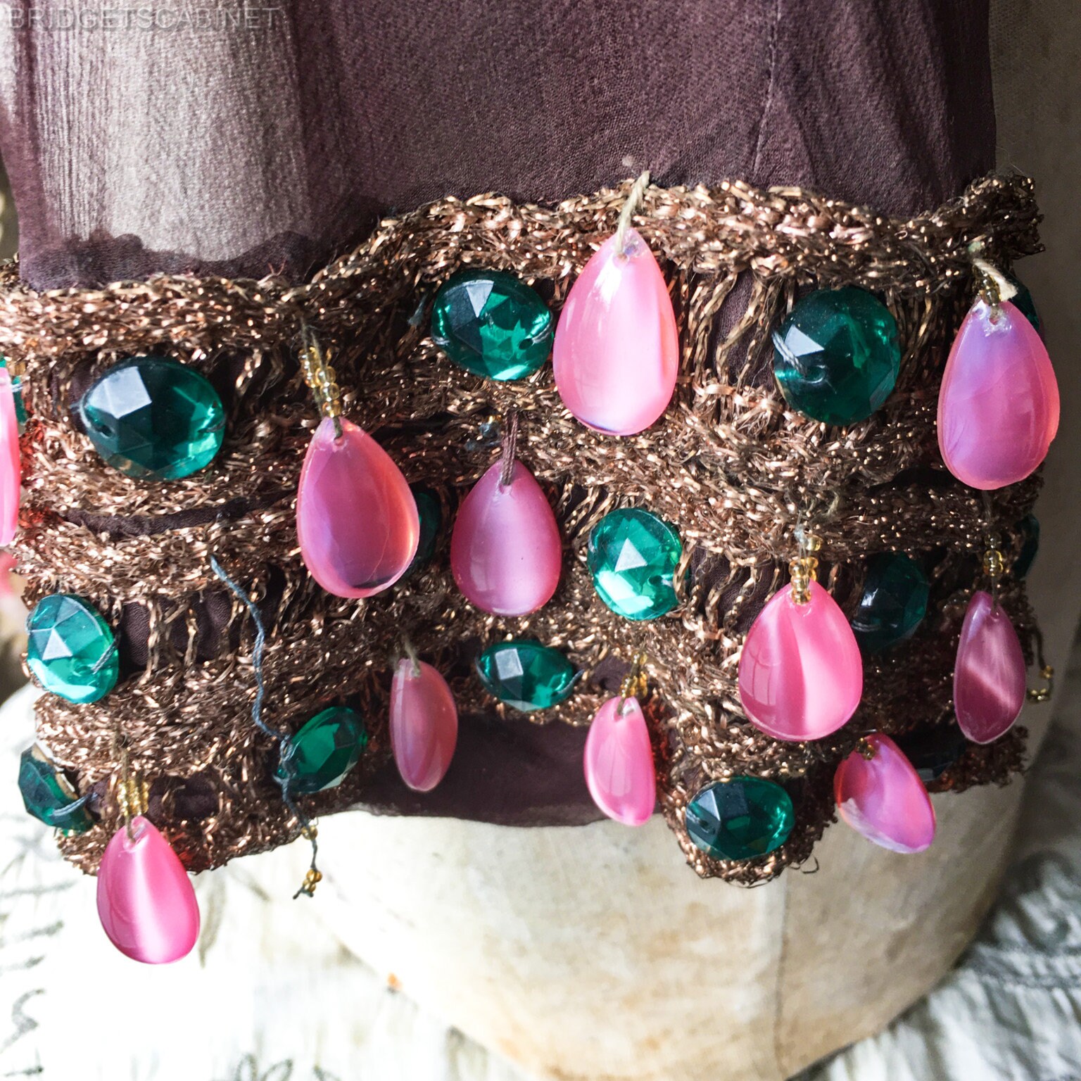 1930's Folies Bergeres Stage Costume Beaded Blouse Pinup Burlesque ...