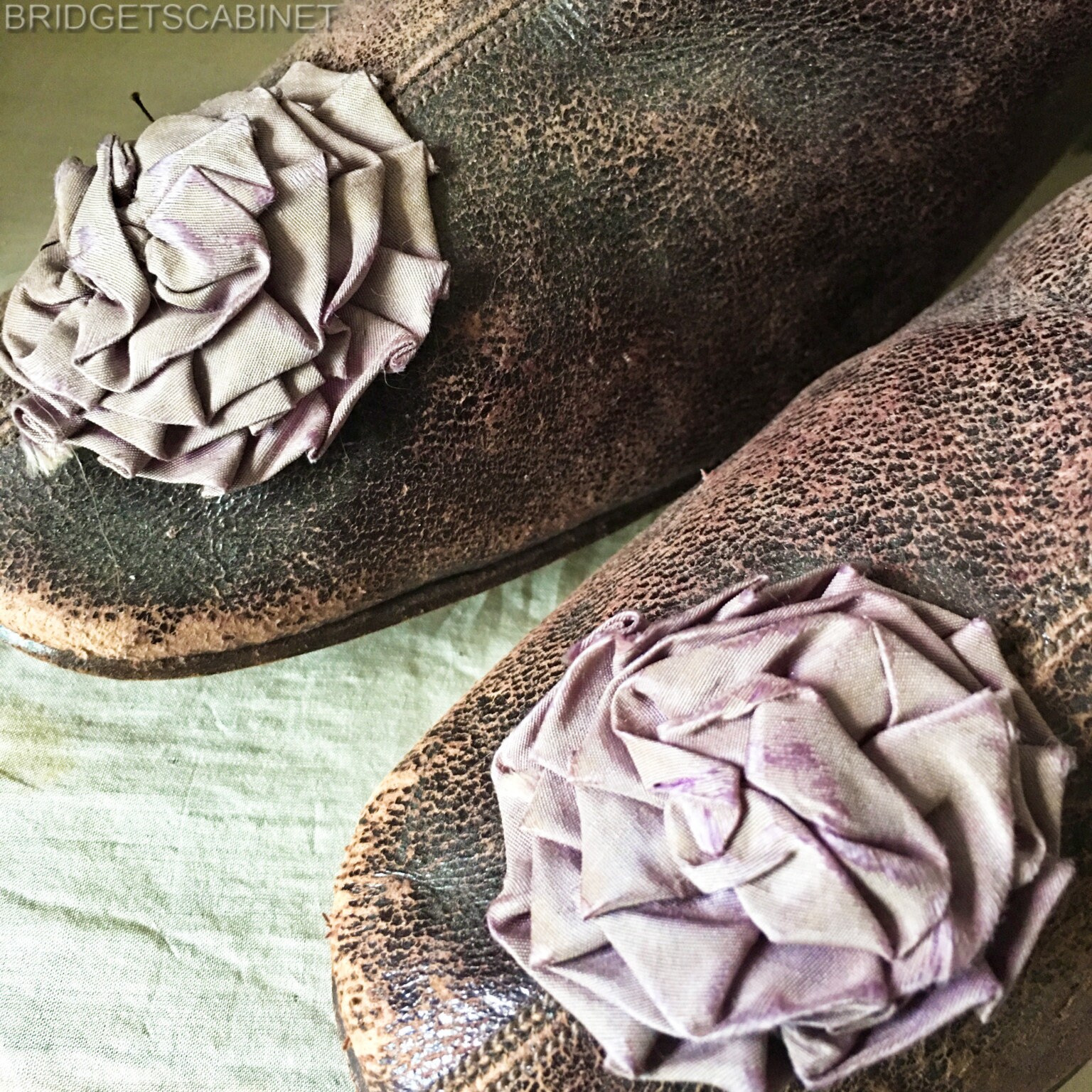 Early 19th. Century French Leather Purple Violet Shoes Boots | Etsy