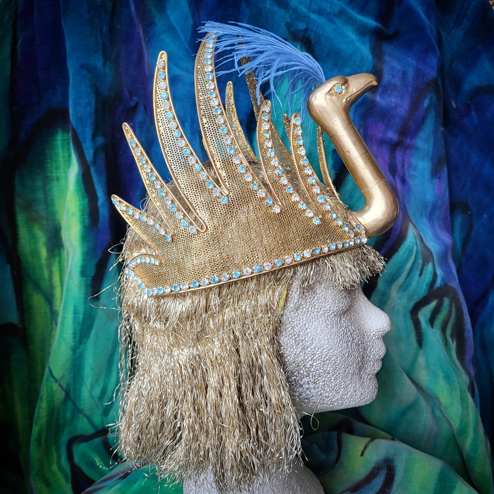 Vintage Showgirl Dancer Burlesque Pinup Folies Bergere Headdress ...