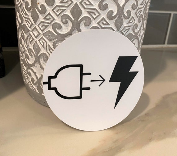 Plug to Charge Electric Vehicle Car Bumper Sticker Vinyl Decal | Etsy