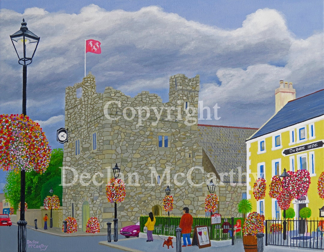 Dalkey Castle & the Queens 24x18 - Etsy