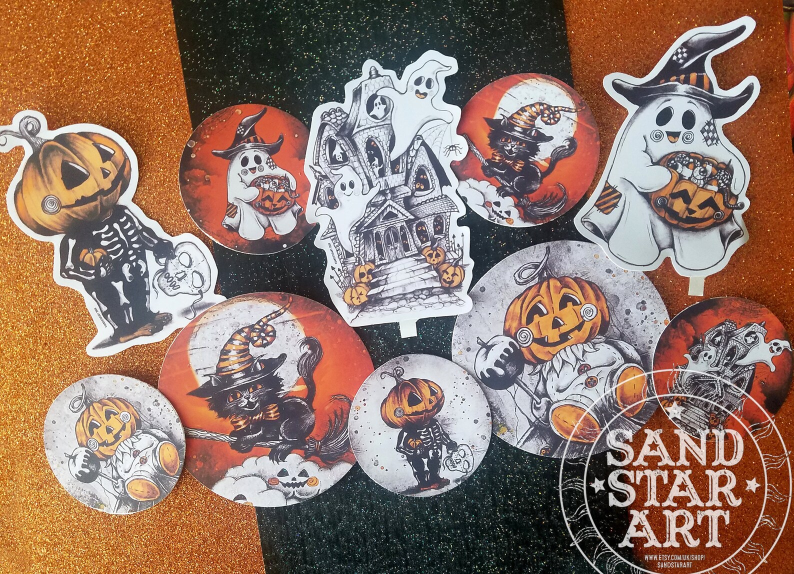 Halloween Stickers : Code Orange Sticker Pack by Sandstar Art. - Etsy