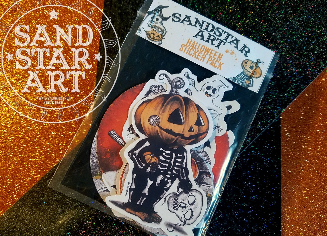 Halloween Stickers : Code Orange Sticker Pack by Sandstar Art. - Etsy