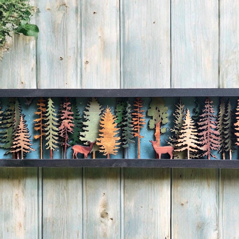 Black Shadow Box Frame With Cut Out - Etsy