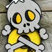 Halloween Skeleton Boo Sign, Laser Cut Baltic Birch, Hand Painted Fun ...