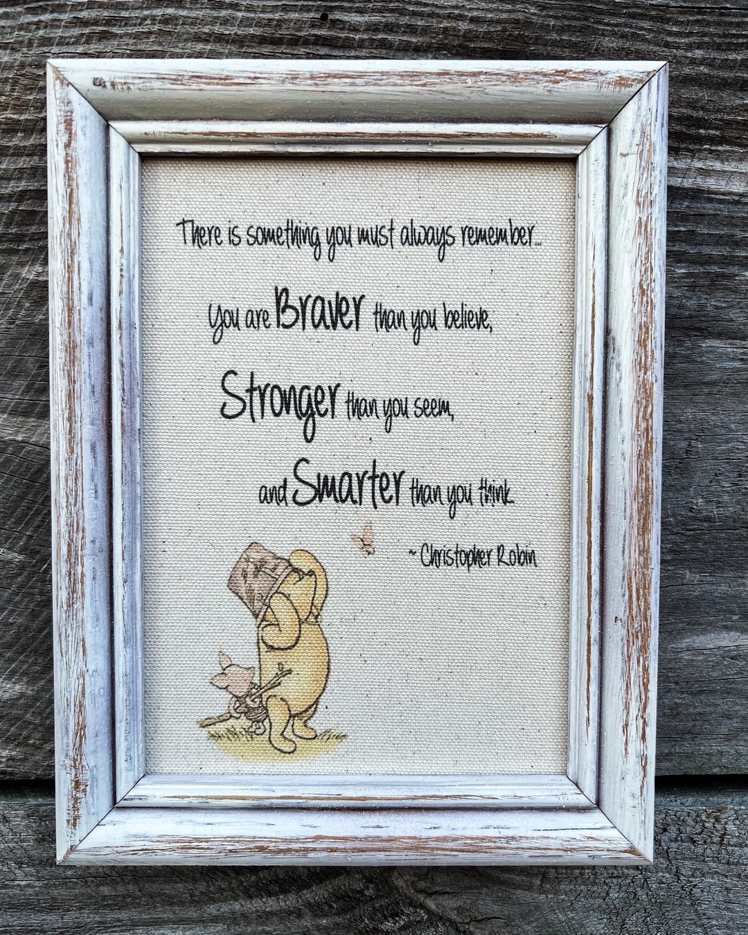 Winnie the Pooh Sign, You Are Braver, Stronger and Smarter, Pooh ...