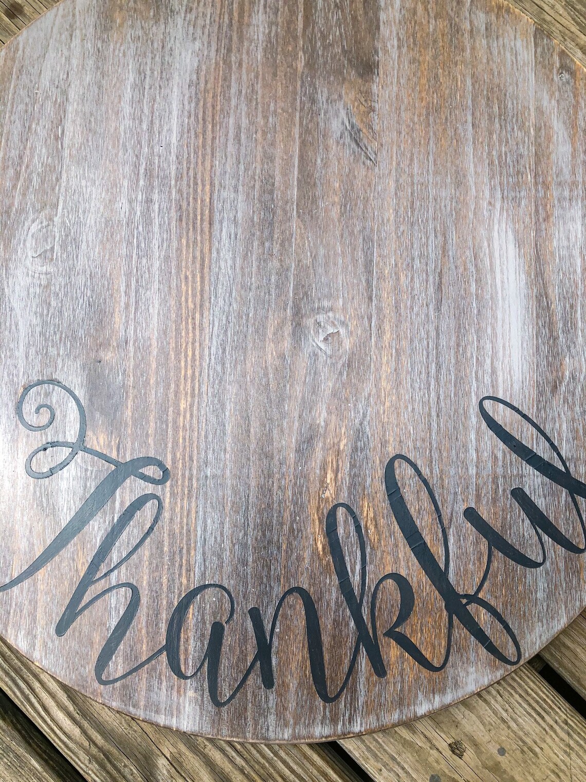 Custom Lazy Susan Thankful Modern Farmhouse Kitchen | Etsy