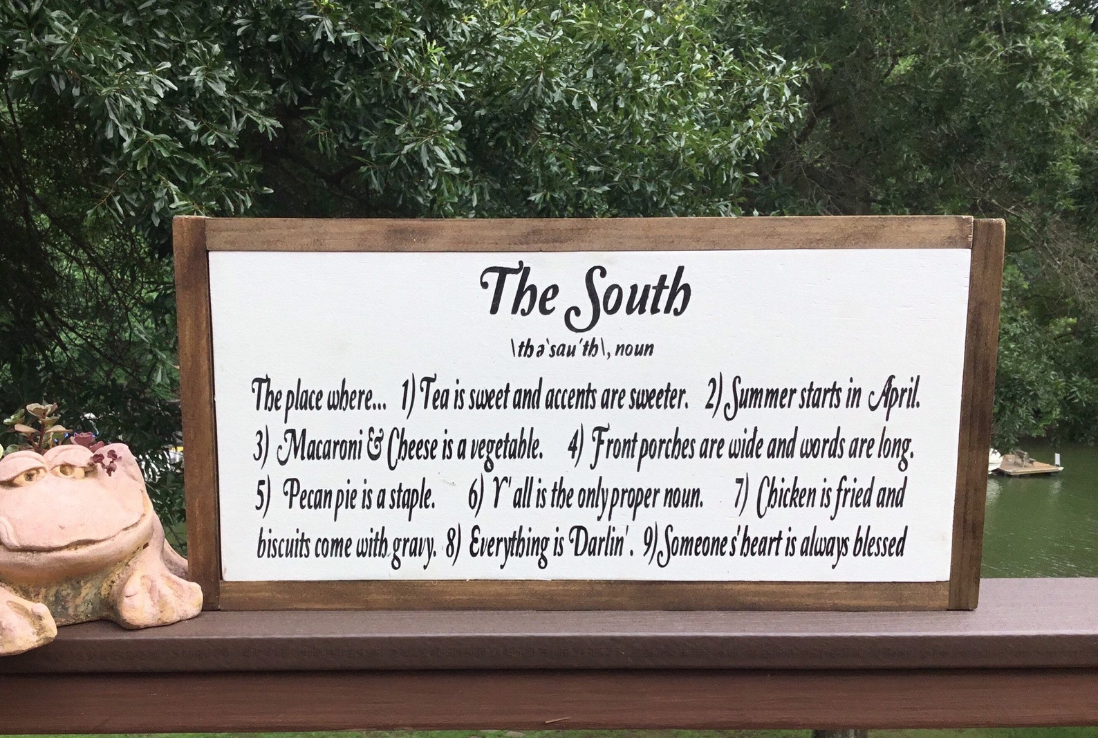 The South Painted Wood Sign Modern Farmhouse Sign Wood - Etsy