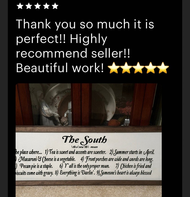 The South Painted Wood Sign: Modern Farmhouse Decor - Etsy