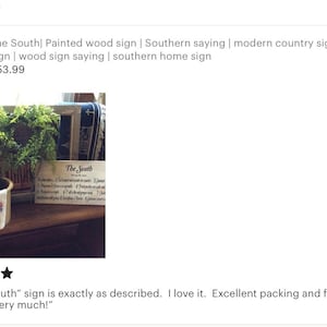 The South Painted Wood Sign: Southern Saying Home Decor - Etsy