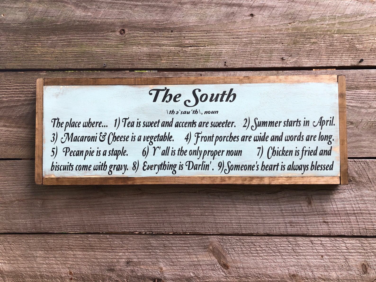 The South Painted Wood Sign Modern Farmhouse Sign Wood - Etsy