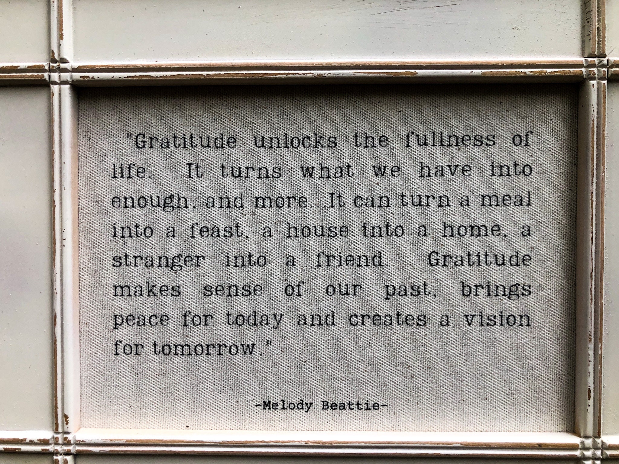 Gratitude Unlocks the Fullness of Life | Canvas Print | Inspirational ...