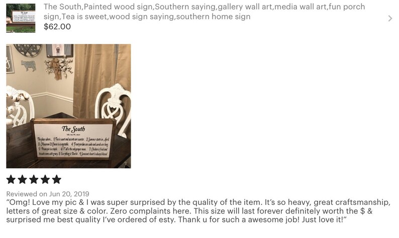 The South Painted Wood Sign Modern Farmhouse Sign Wood - Etsy