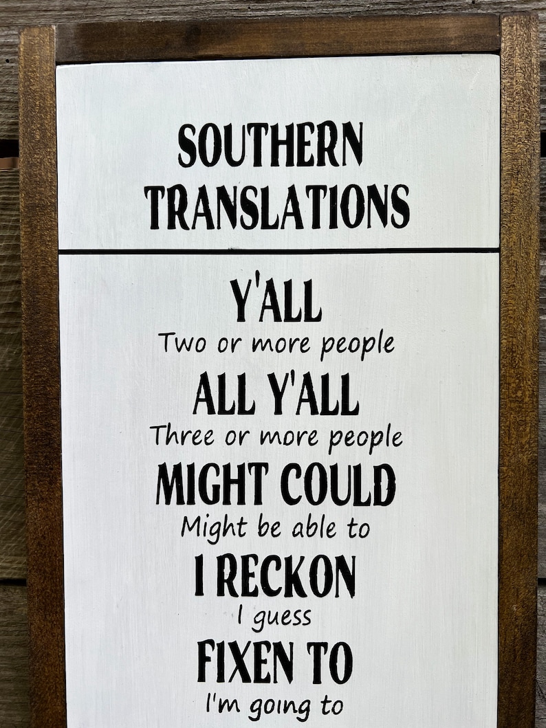 Funny Southern Sign Southern Translations Moving to the - Etsy