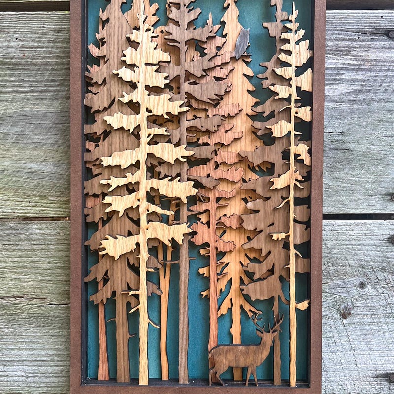 Layered Wood Art - Etsy