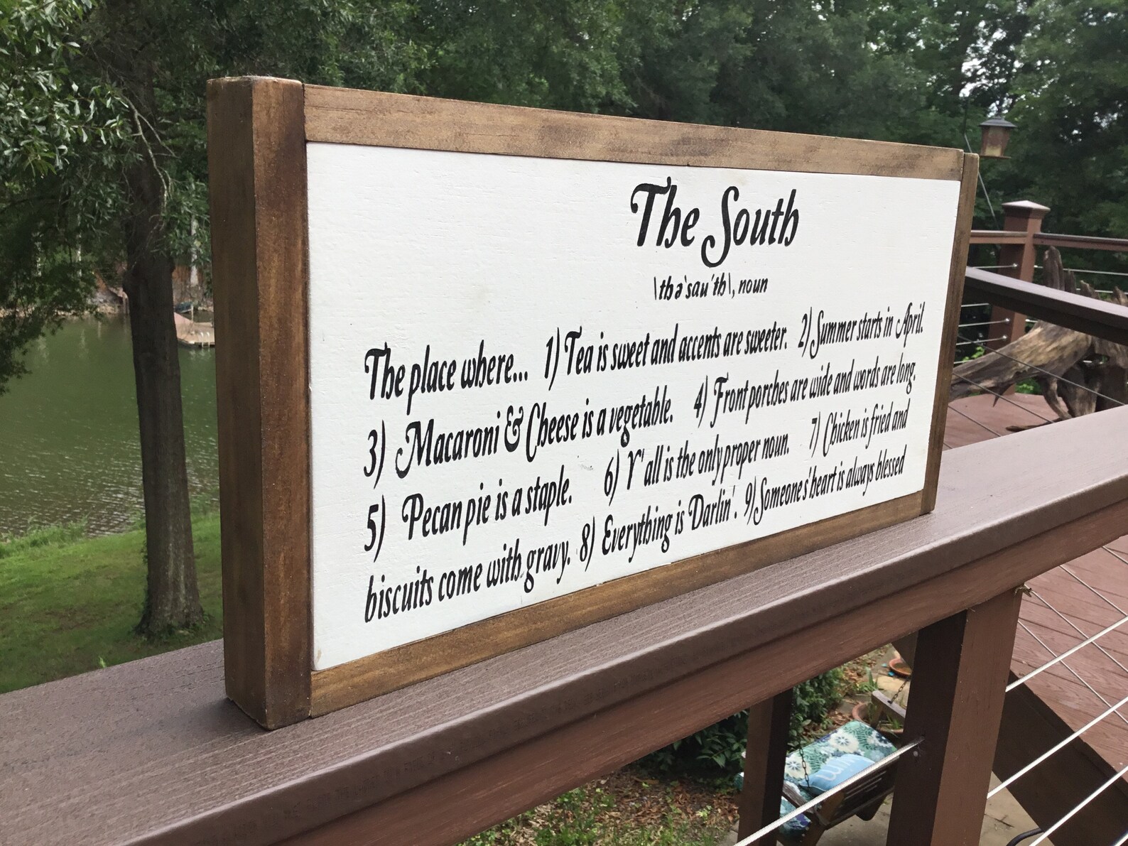 The South Painted Wood Sign Modern Farmhouse Sign Wood - Etsy