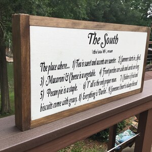 The South Painted Wood Sign: Modern Farmhouse Decor - Etsy